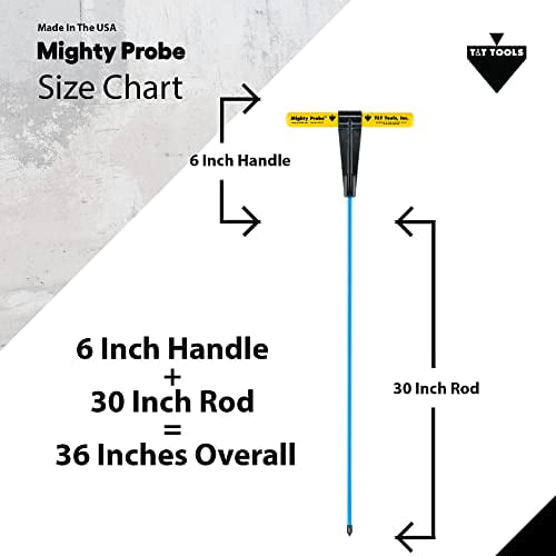 T&T Tools Mighty Probe Insulated Metal Soil Probe - 36-Inch Long ...