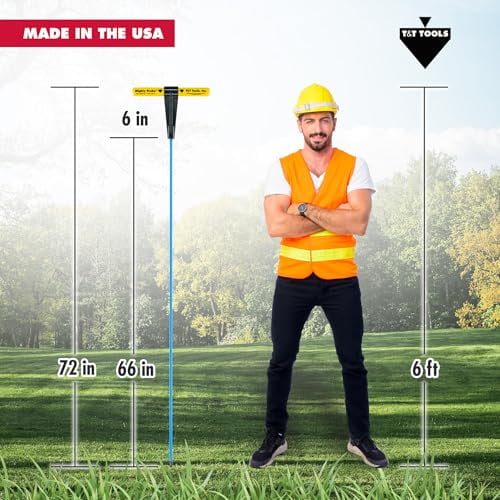 T&T Tools Mighty Probe Insulated Metal Soil Probe - 72-Inch Long ...