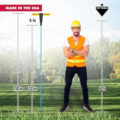 T&T Tools Mighty Probe Insulated Metal Soil Probe - 78-Inch Long ...