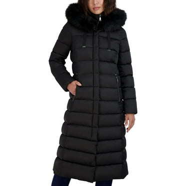 Michael Michael Kors Women's Chocolate Brown 3/4 Down Puffer Coat with Hood (S) - Walmart.com
