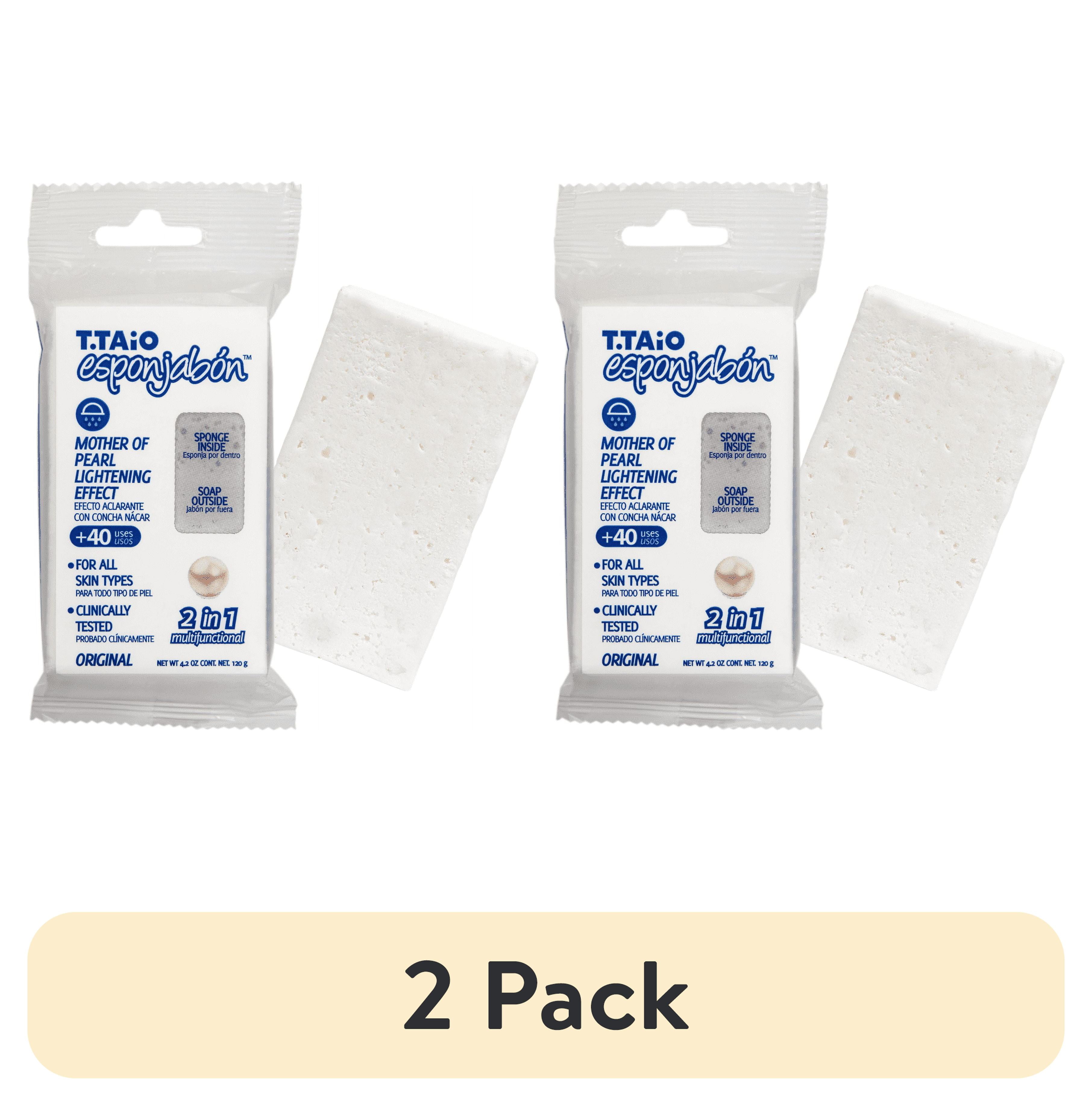 (2 pack) T.Taio Esponjabon Body Cleansing Sponge Infused with Soap ...