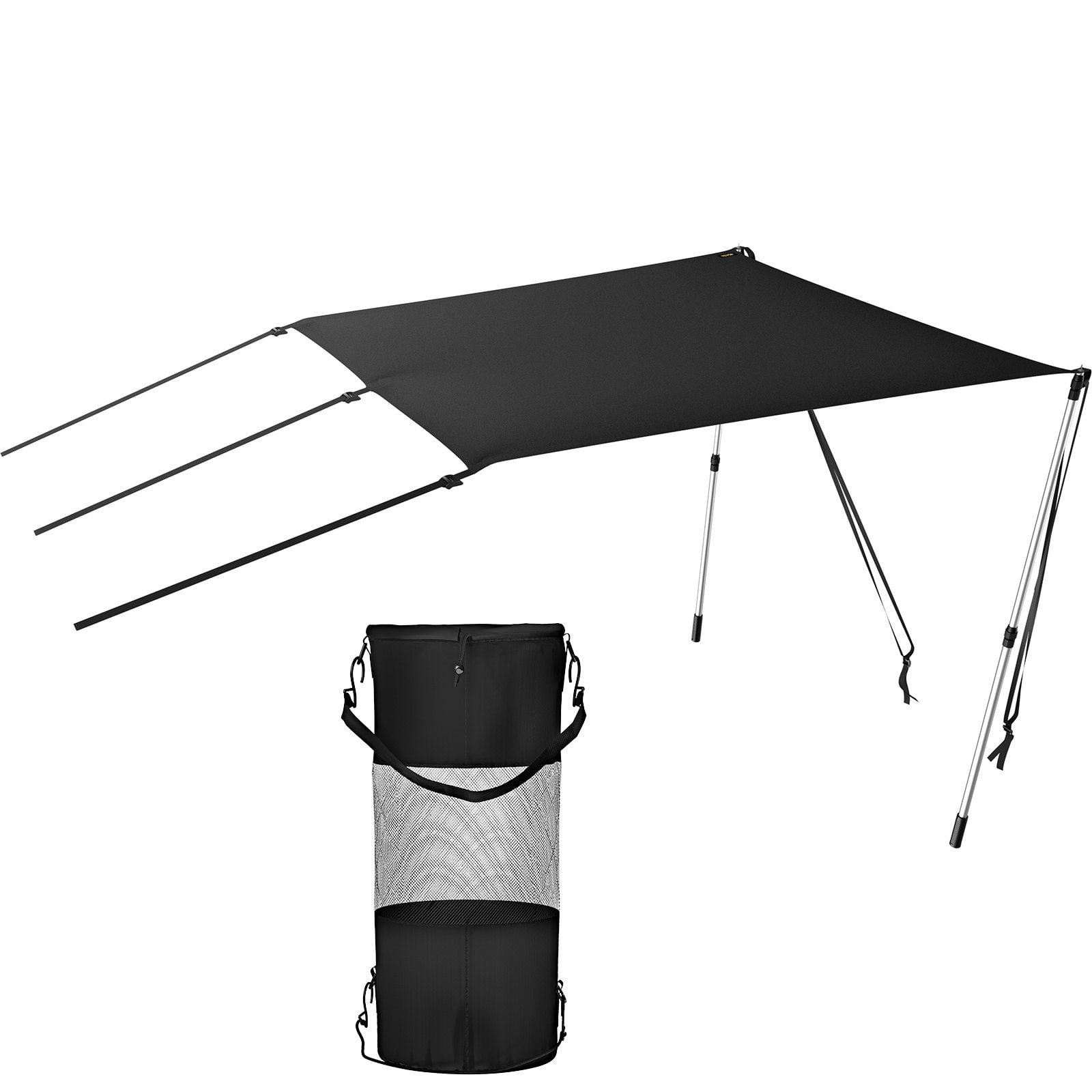 T-Top Sun Shade Kit 6' x 5', UV-Proof 600D Polyester T-top Extension ...