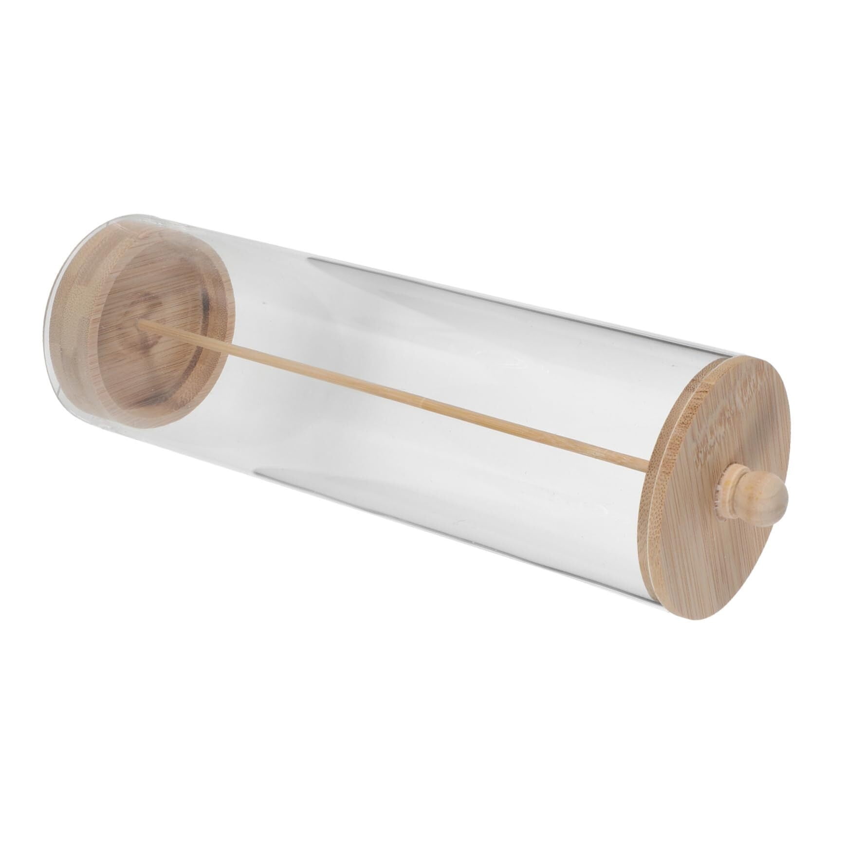 T. Transparent Straw Dispenser with Lid Multi Purpose Storage Organizer ...