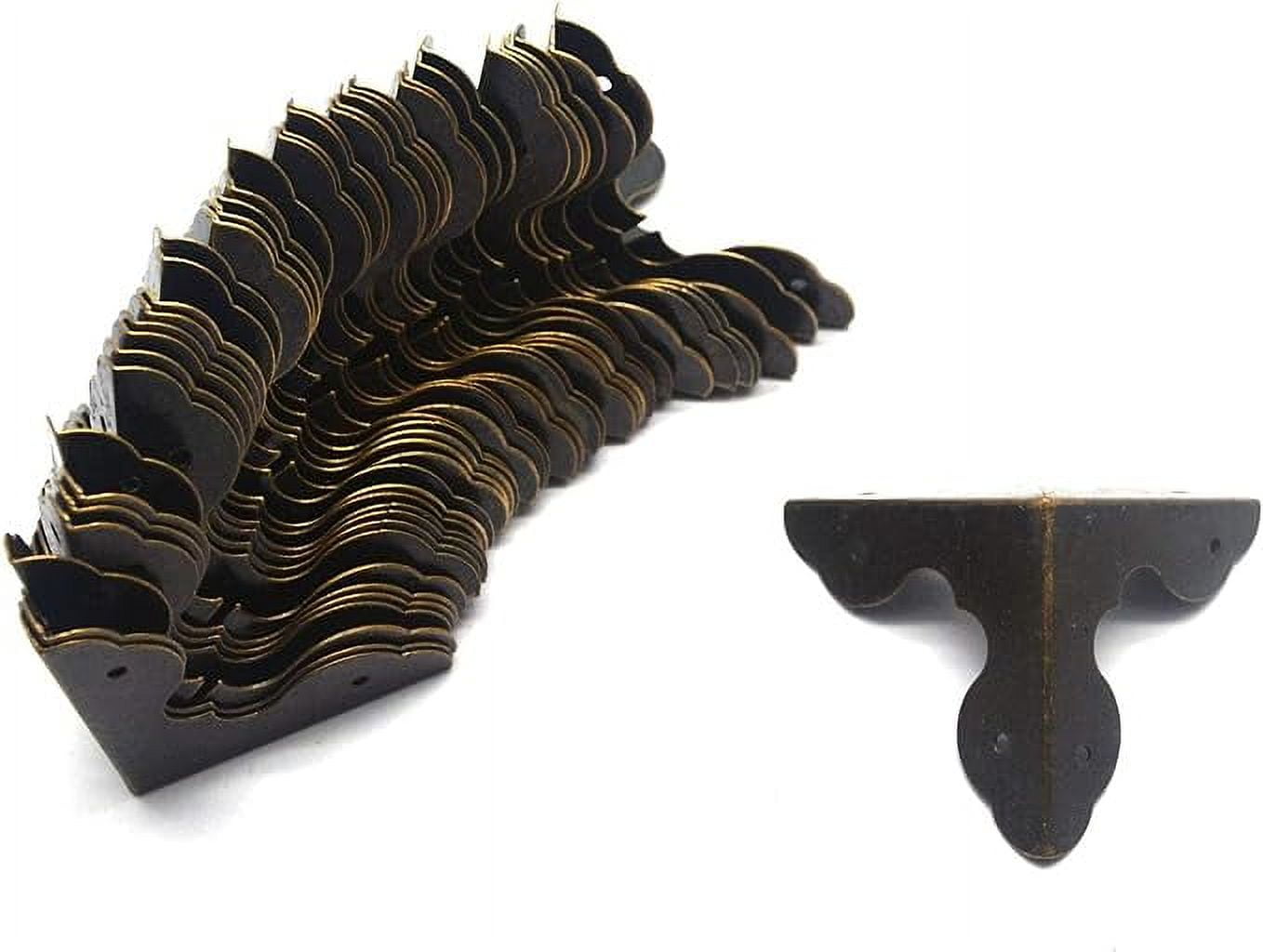 T Tulead 40PCS Metal Corner Protector Decorative Corner Hadrware Wood ...