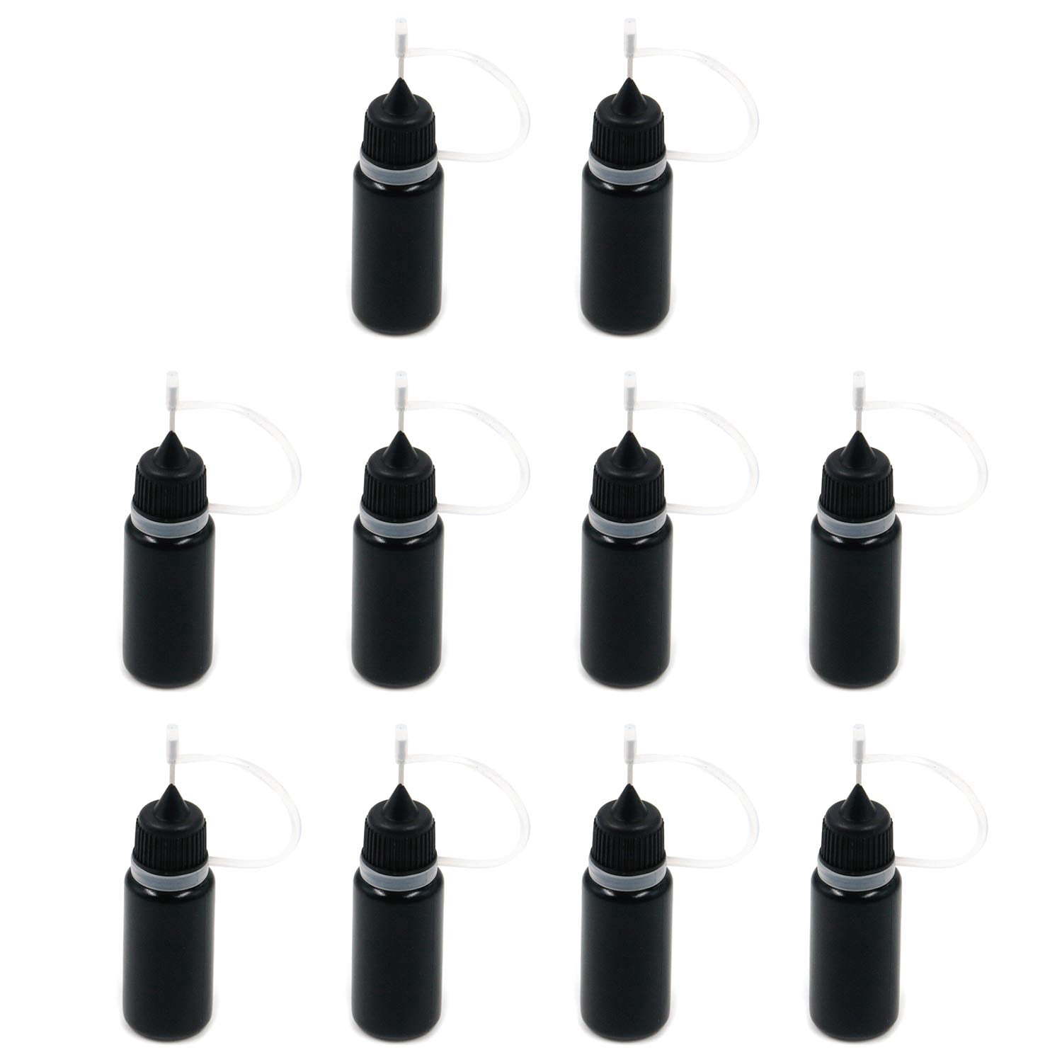 T Tulead Black Tip JKF25 Applicator Metal Needle Plastic Bottle 10ml ...