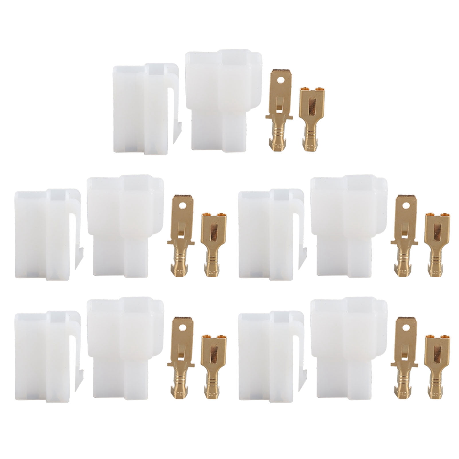 T-Type 2 Pin Power Plug Car Radio Cable Connectors Set Plug Wiring ...