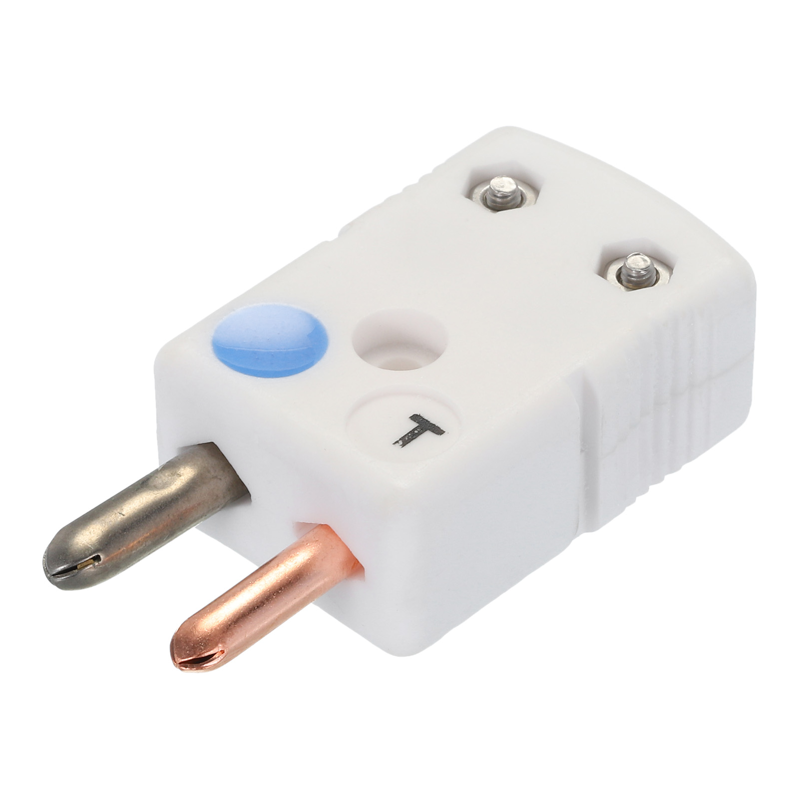 T Type Ceramics Thermocouple Wire Connectors Male Plug Adapter Round ...