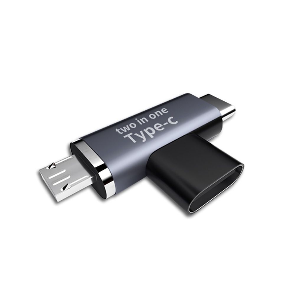 T Type Data Transmission Mobile Phone 5V 3A 2 in 1 USB Type C Converter ...