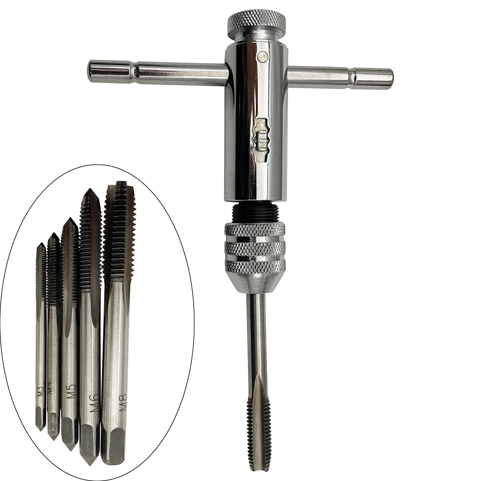 T-Type M3-M8 Hand Adjustable Tap Wrench For Small Space Station Tapping ...