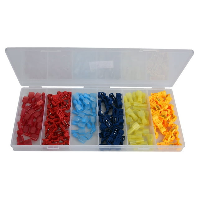 T Type Quick Splice Crimp Terminal Electrical Cable Wiring Connector ...