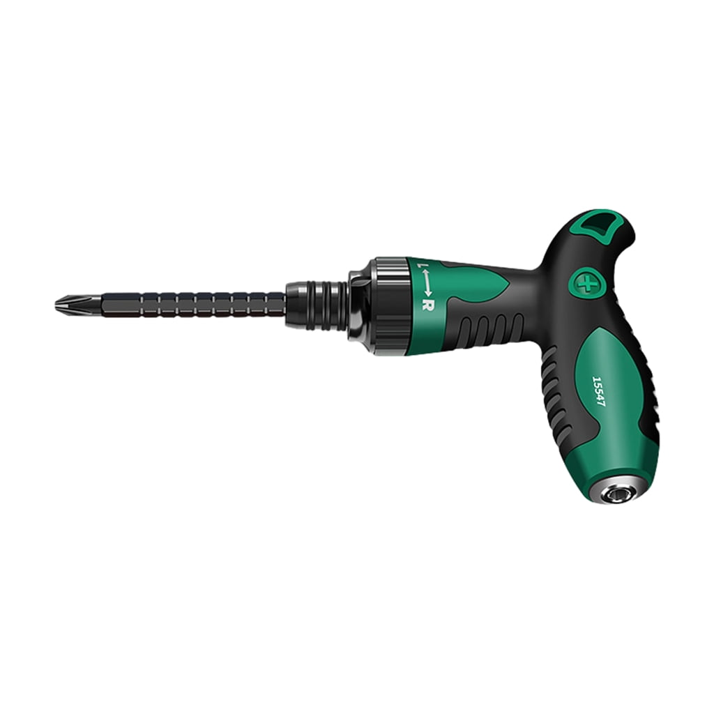 T-Type Screwdriver Set Ratchet Magnetic Impact Screw Driver Bit ...