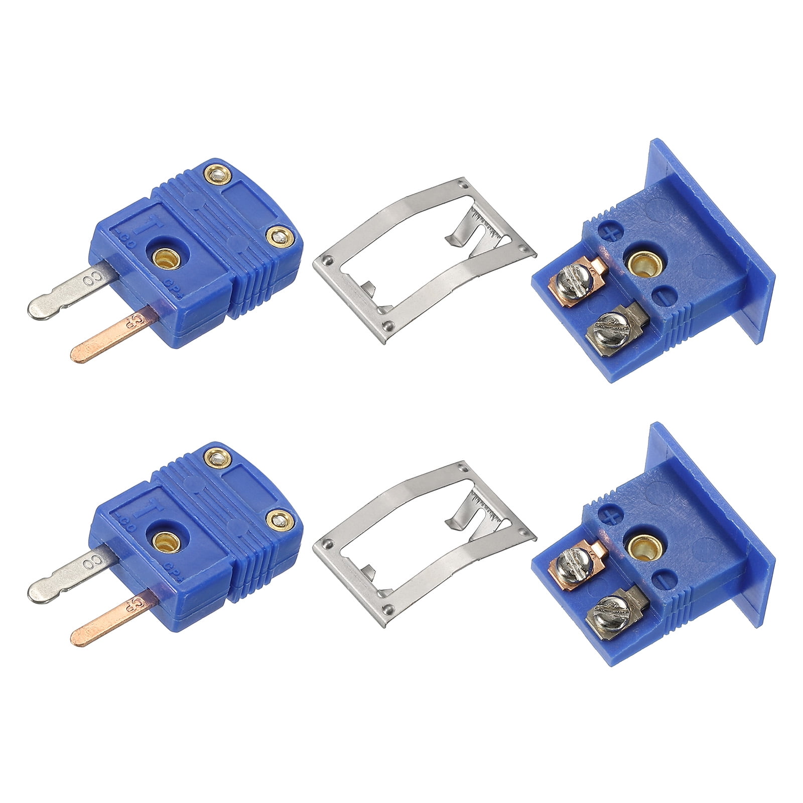 T Type Thermocouple Wire Connector Male Plug with Panel Mount Mini ...