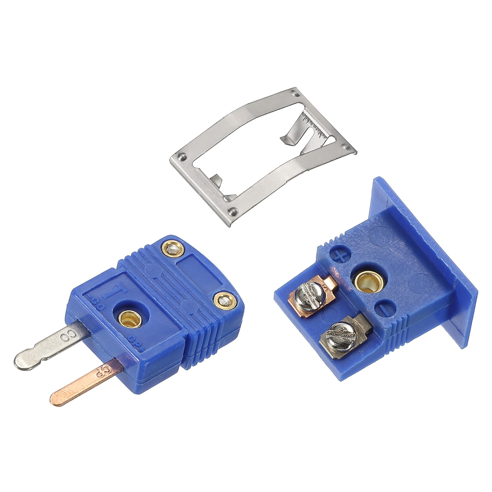 T Type Thermocouple Wire Connector Male Plug with Panel Mount Mini ...