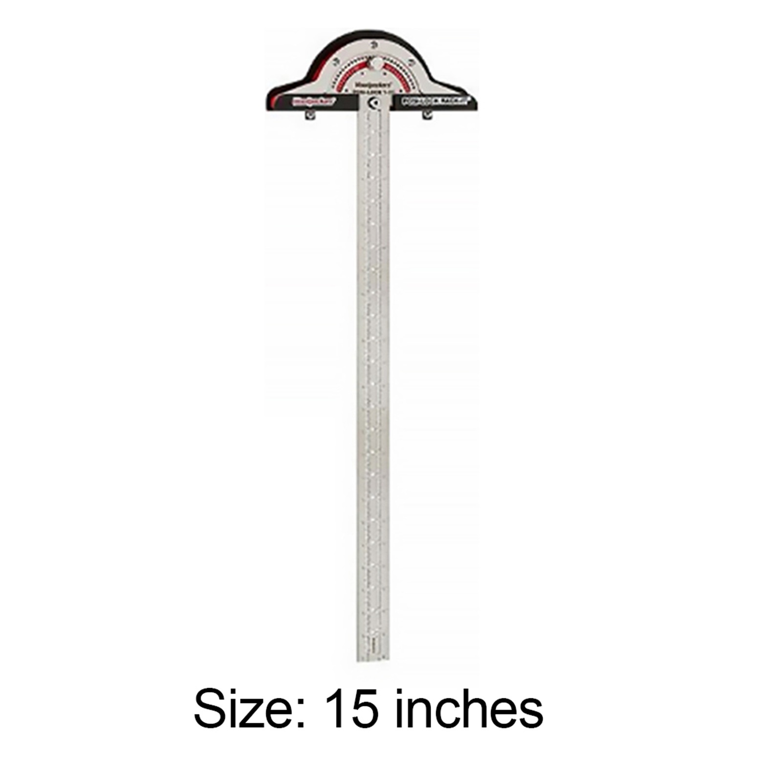 T-Type Woodworkers Edge Rule Protractor Woodworking Ruler Angle Measure ...