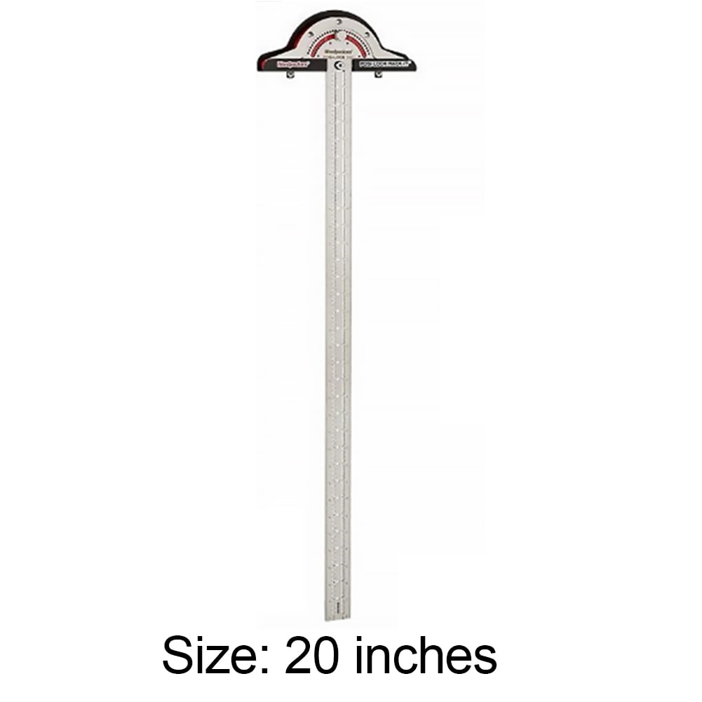 T-Type Woodworkers Edge Rule Protractor Woodworking Ruler Angle Measure ...