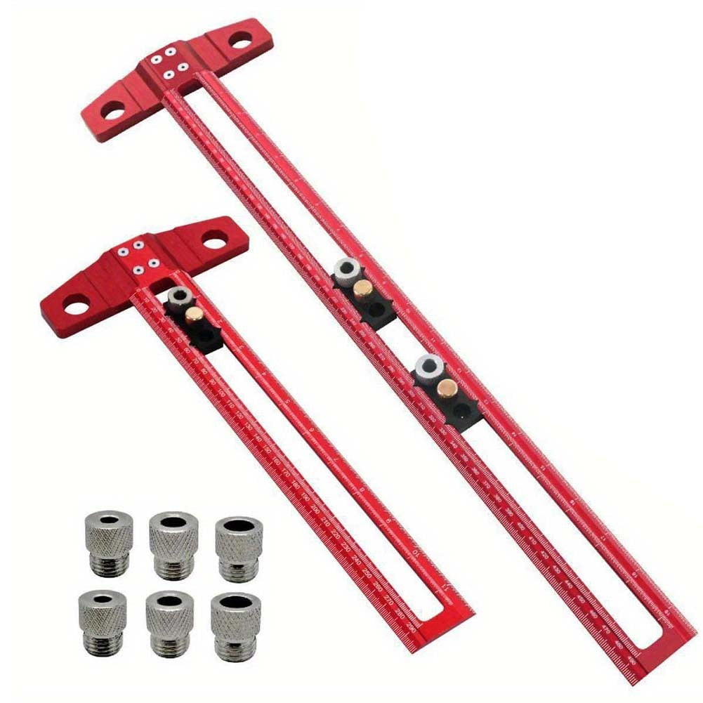 T Type Woodworking Scriber Ruler 90 Degree Line Gauge Scriber T-Square ...