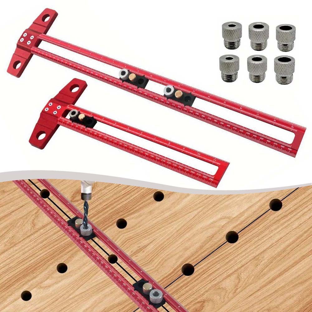 T Type Woodworking Scriber Ruler 90 Degree Line Gauge Scriber T-Square ...