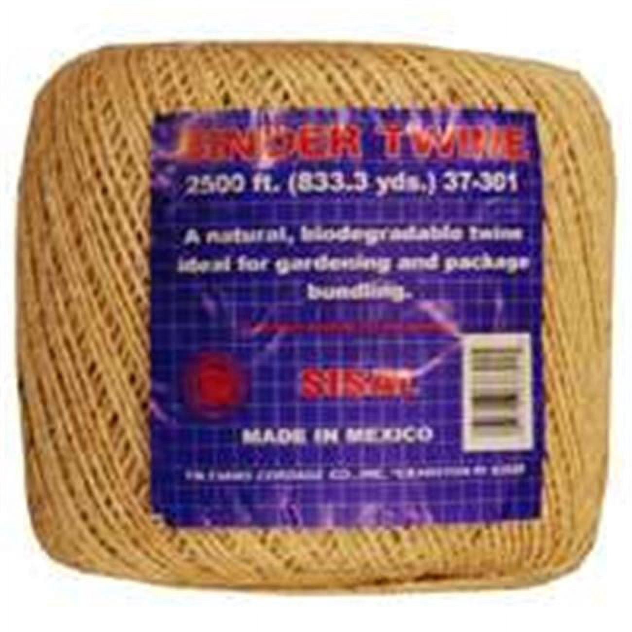 T.W. Evans Cordage 37-301 Binder Twine, #5 Dia, 2500 ft L, Sisal ...