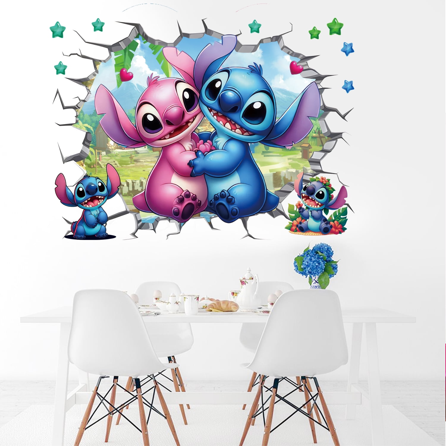 T-Yu Lilo and Stitch Wall Decals - Walmart.com