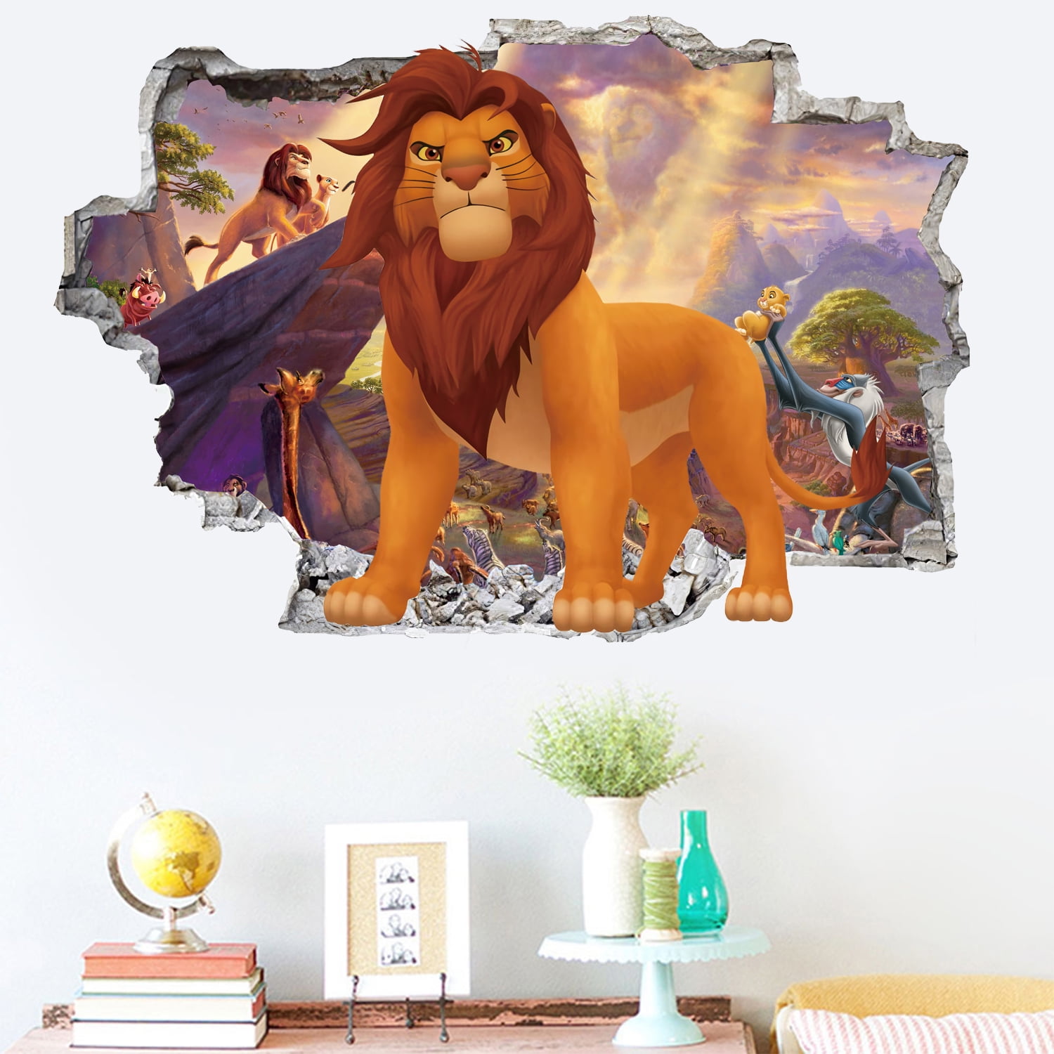 T-Yu Lion King Wall Stickers Vinyl Murals - Walmart.com