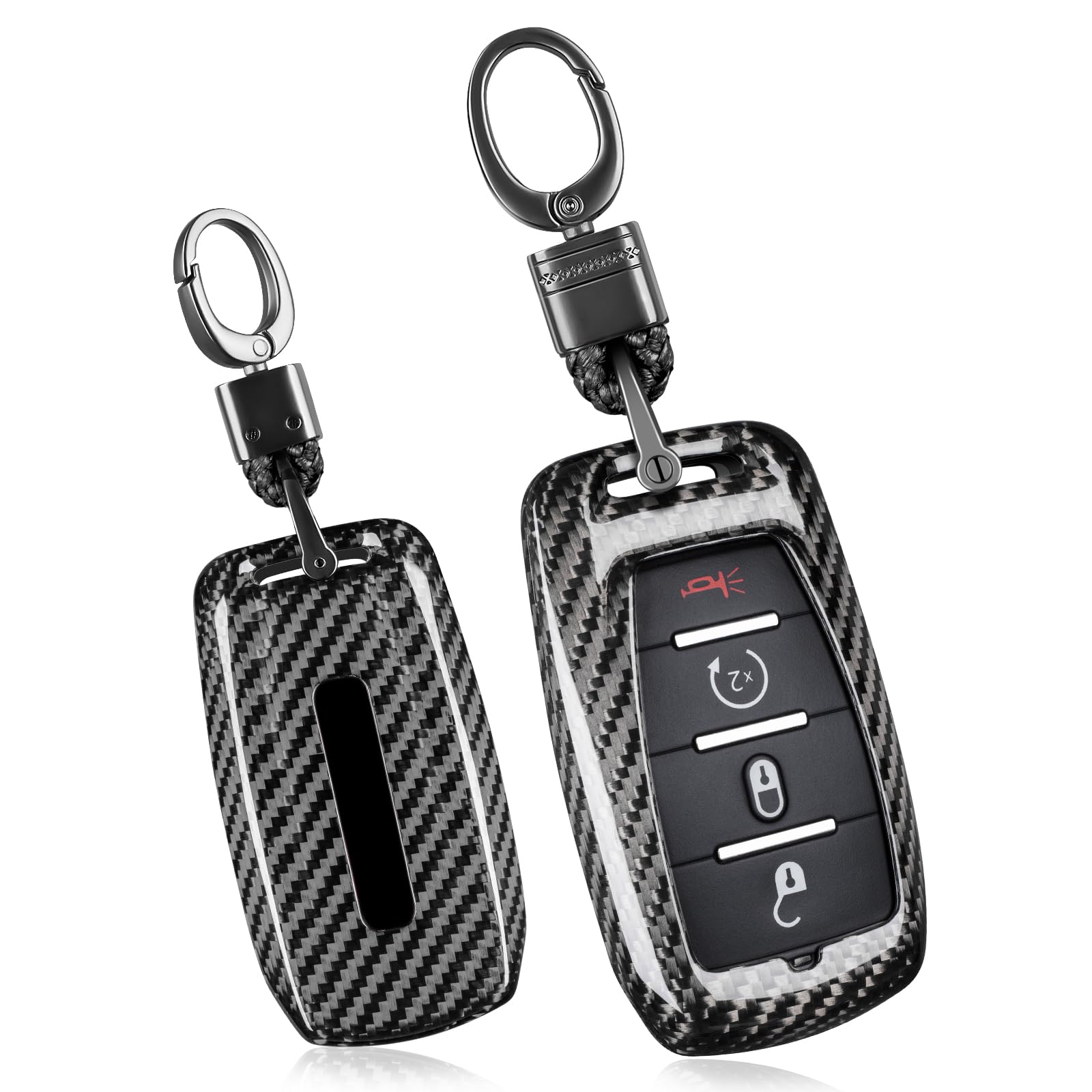 T-carbon Real Glass Fiber Key Fob Protector Keychain Compatible with ...