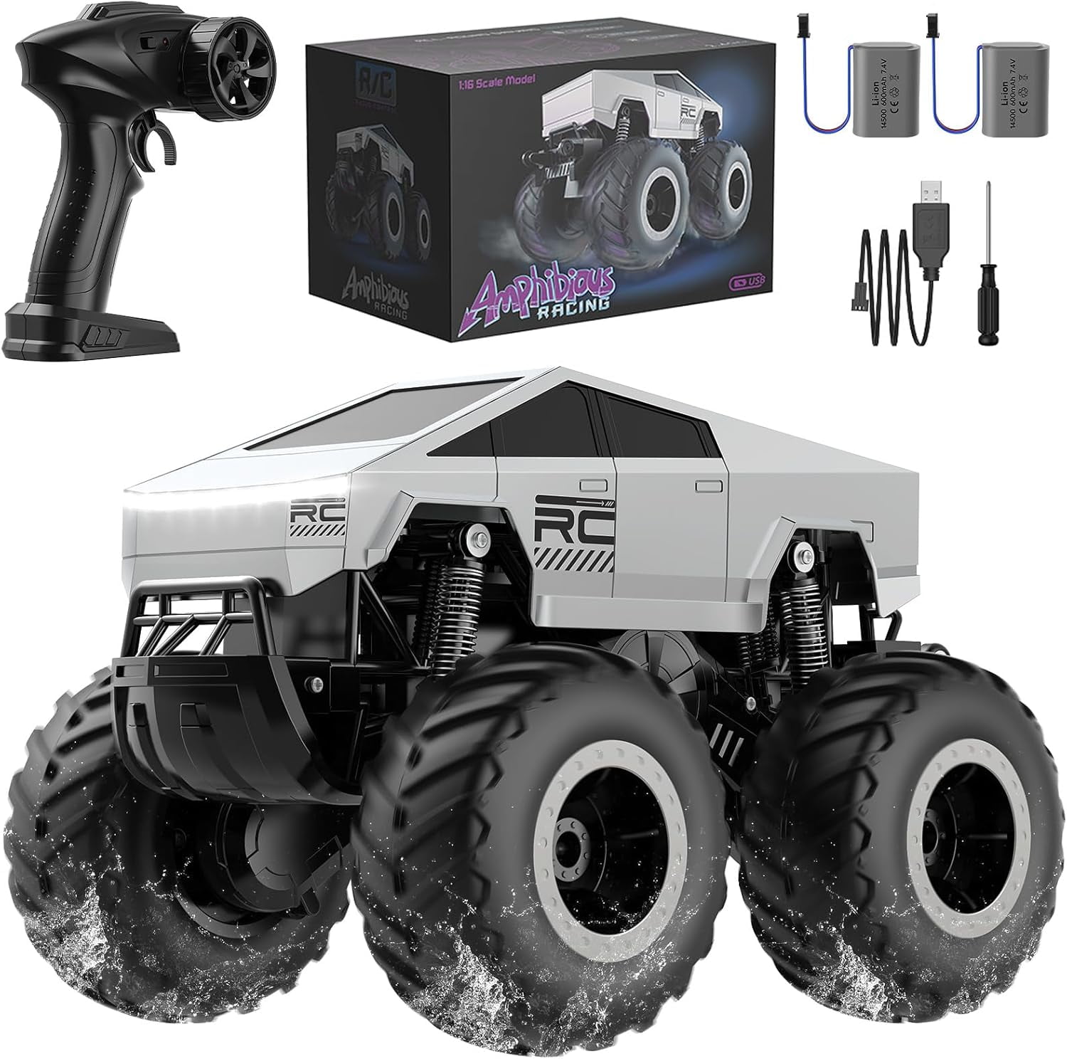 T-esla Cybertruck RC Truck Car Kids Toys for Ages 5+, Remote Control ...
