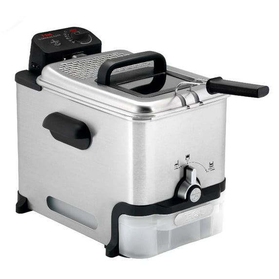 T-fal 3.5L Stainless Steel Deep Fryer with Basket for Home Use, 1700W ...