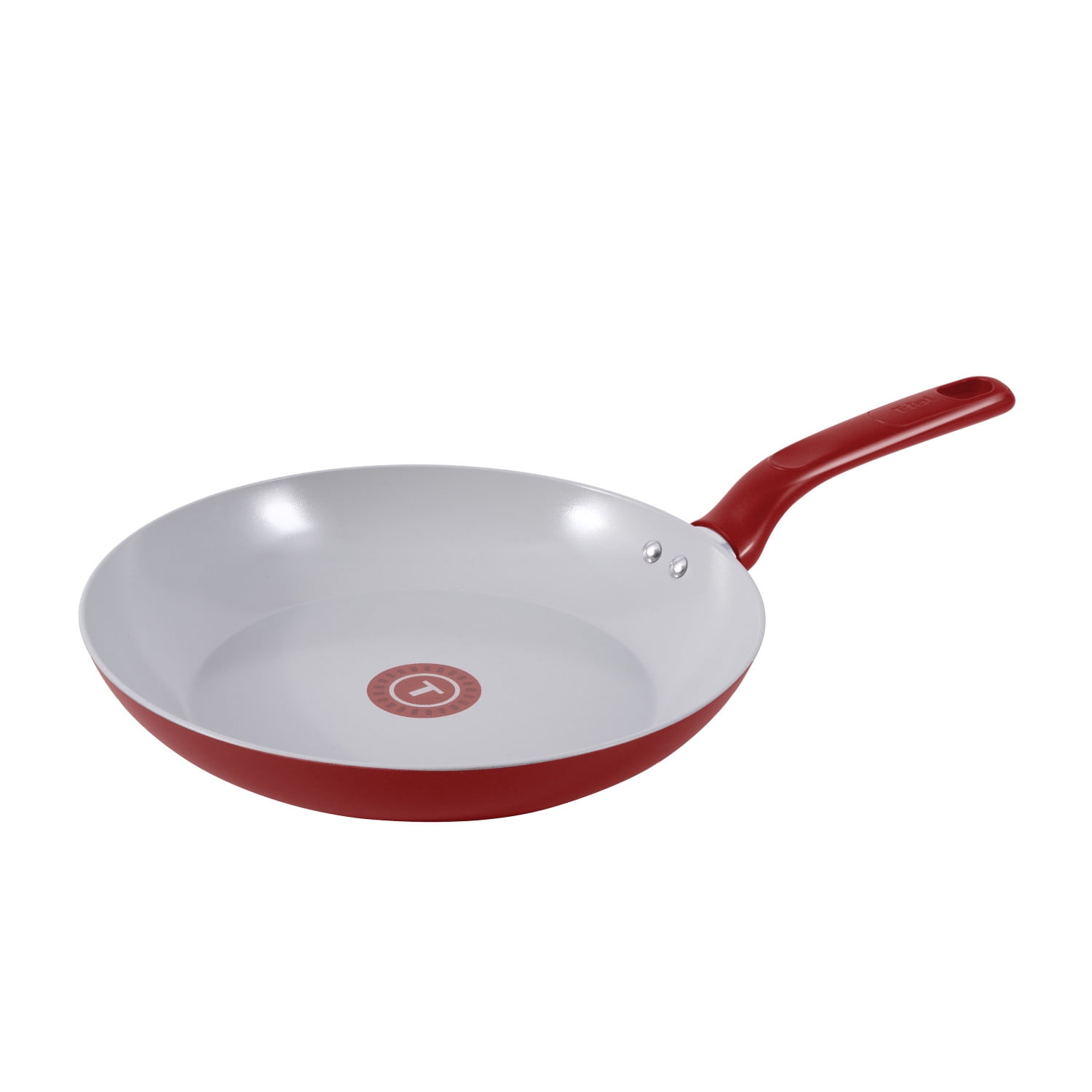 T-fal Easy Care Ceramic Nonstick Cookware, 12 Inch Frypan, Red - Walmart.com