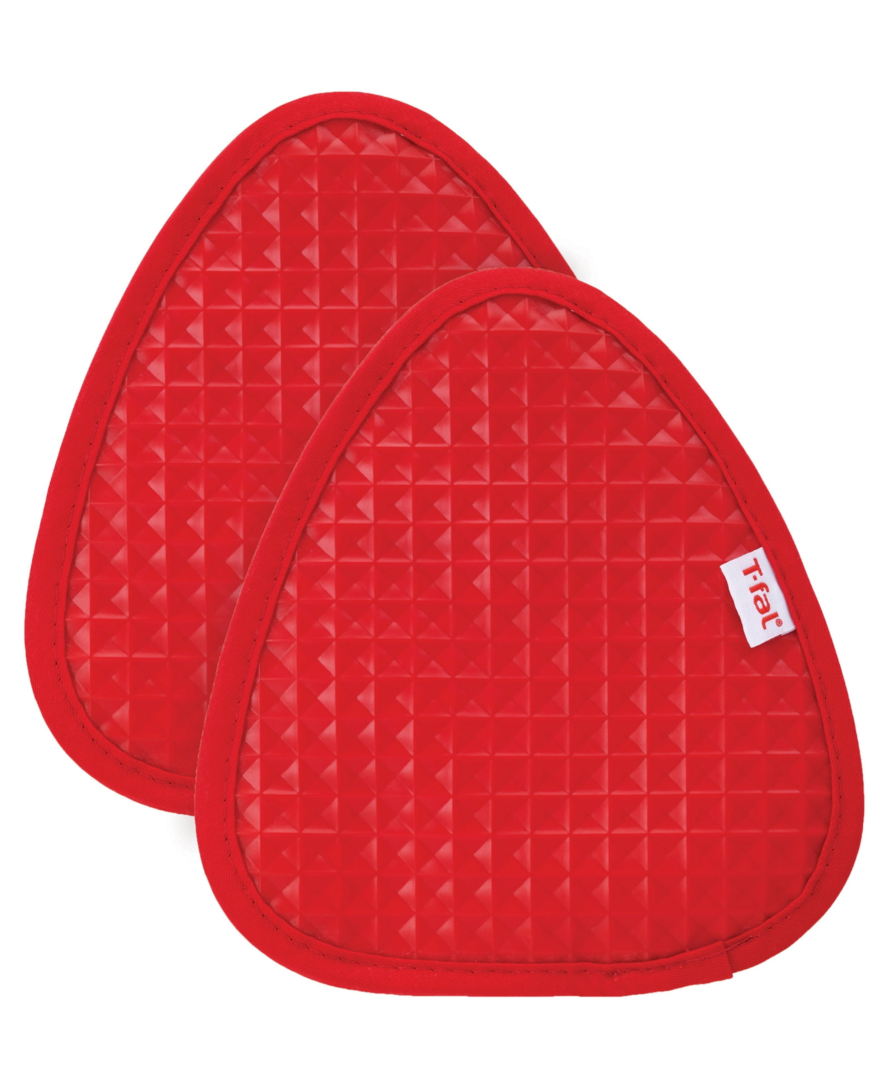 T-fal Flexible Waffle Silicone Pot Holders, Set of Two, Red - Walmart.com