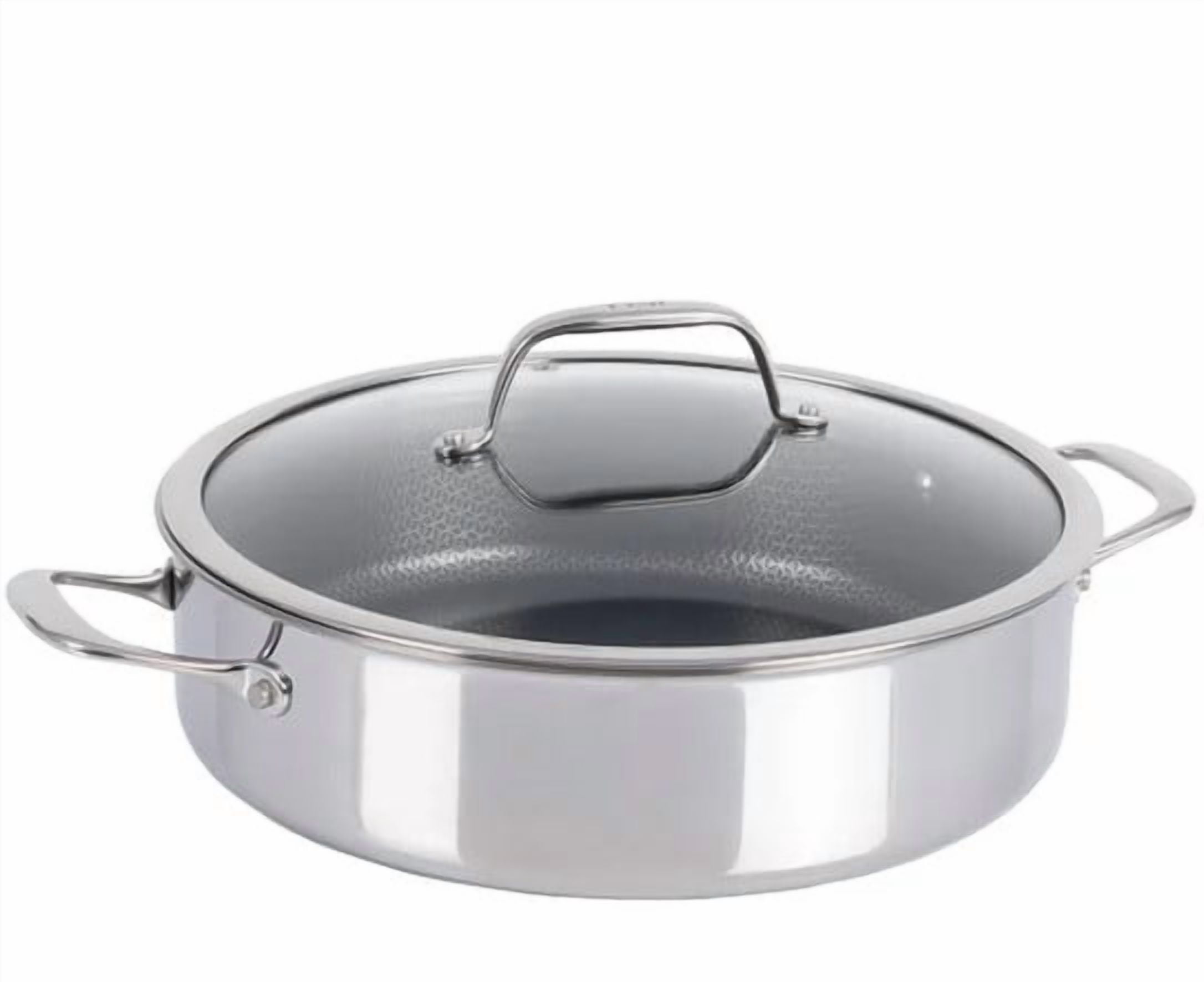 T-fal Hybrid Mesh Stainless Steel 6-quart Universal Pan Dishwasher Safe ...