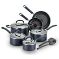 t-fal color luxe 12-pc. nonstick titanium cookware set - Walmart.com