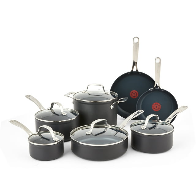 T-fal Platinum Hard Anodized Non-stick, Unlimited Collection, 12 Piece Cookware Set - Walmart.com