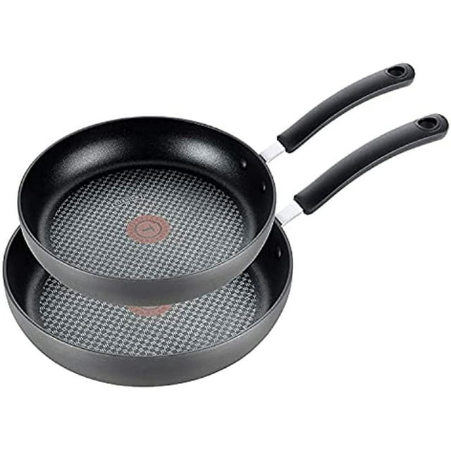 T-fal Ultimate Hard Anodized Titanium Nonstick 2 Piece Fry Pan Cookware ...