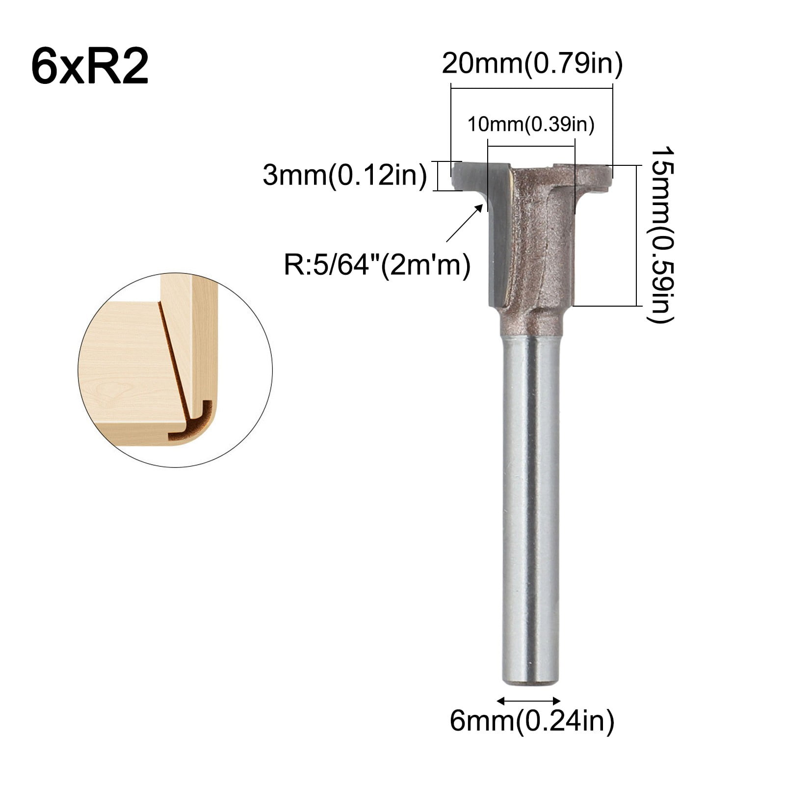 T-half Bending Integrated Forming R2 Router Bits For Carbon board Wood ...