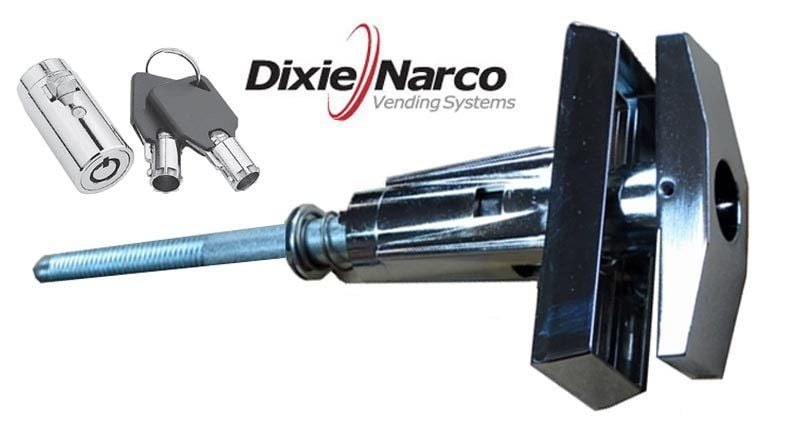 T-handle Assembly with key cover lock - Dixie Narco early style ...