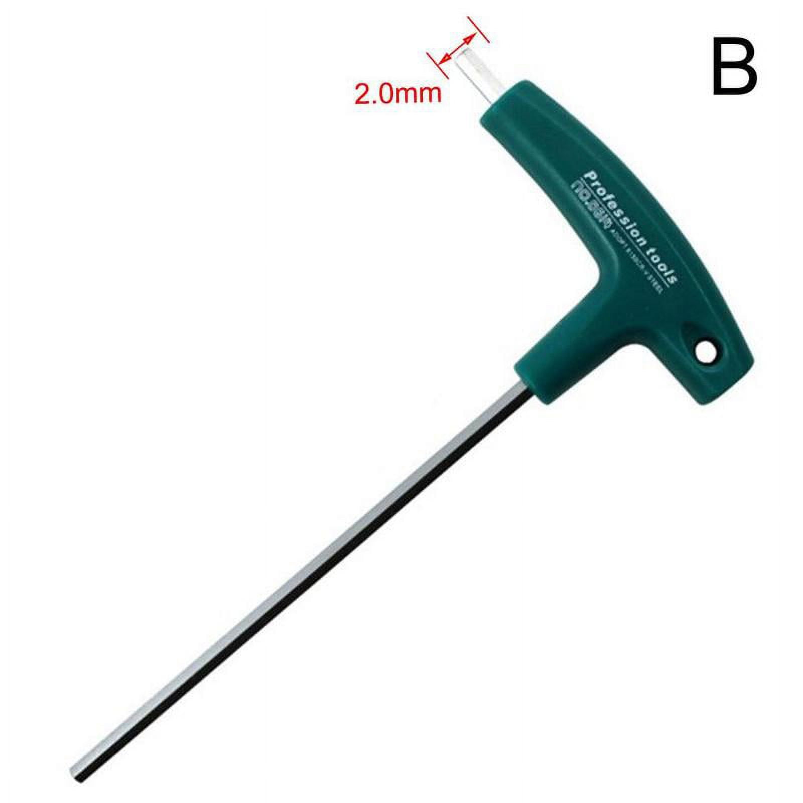 T-handle Hex Set Allen Screwdriver Bit Metal Key Screw Wrench 1.5-8.0 ...