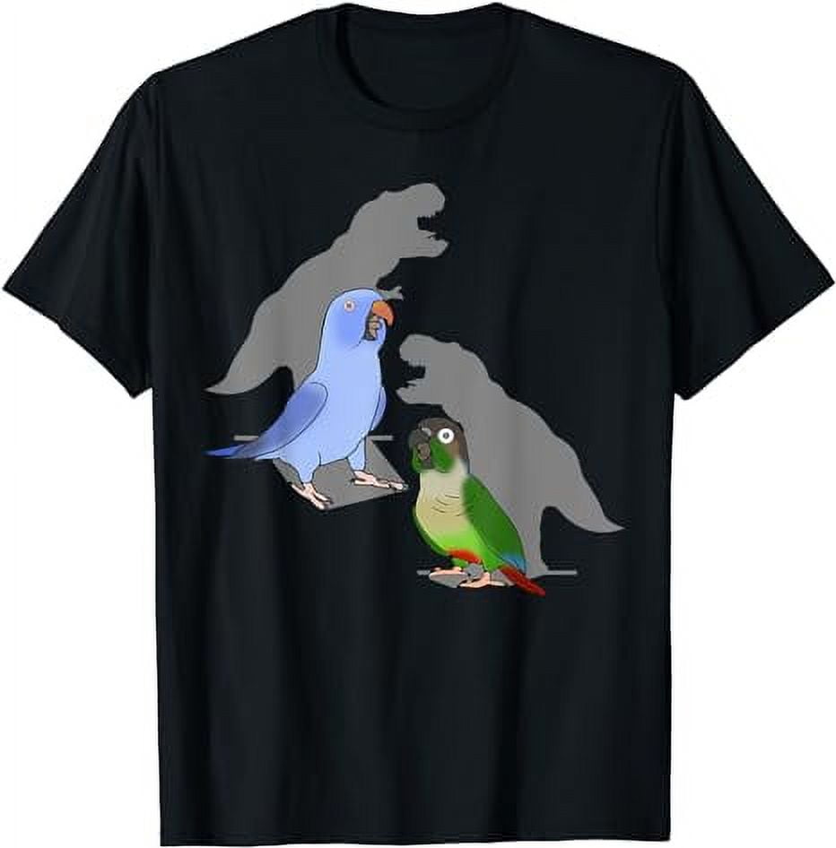 T-rex Violet ringneck T-rex Green Cheek Conure Birb memes T-Shirt ...