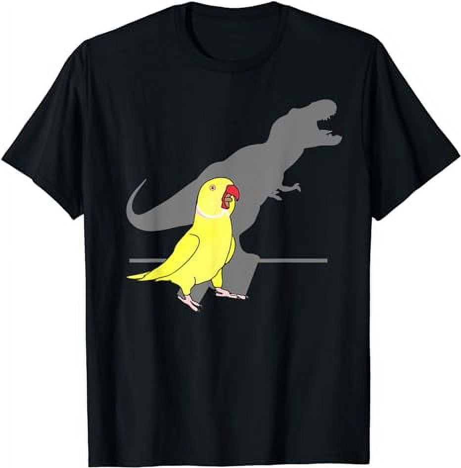 T-rex Yellow Indian ringneck, Birb memes Screaming Parrot T-Shirt ...