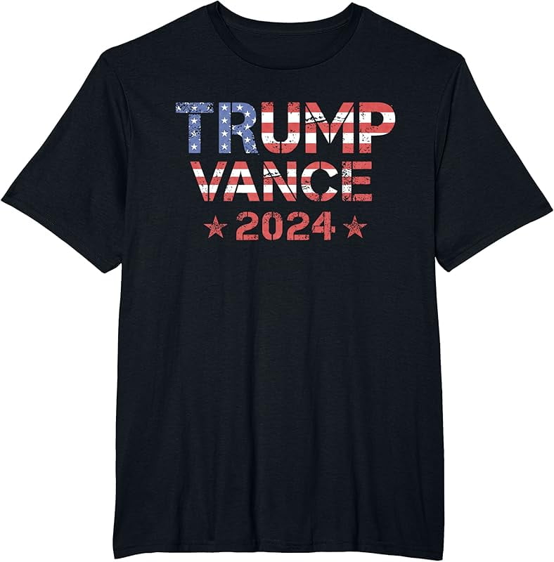 T_rump V_ance 2024 Vintage Patriotic T-Shirt - Walmart.com