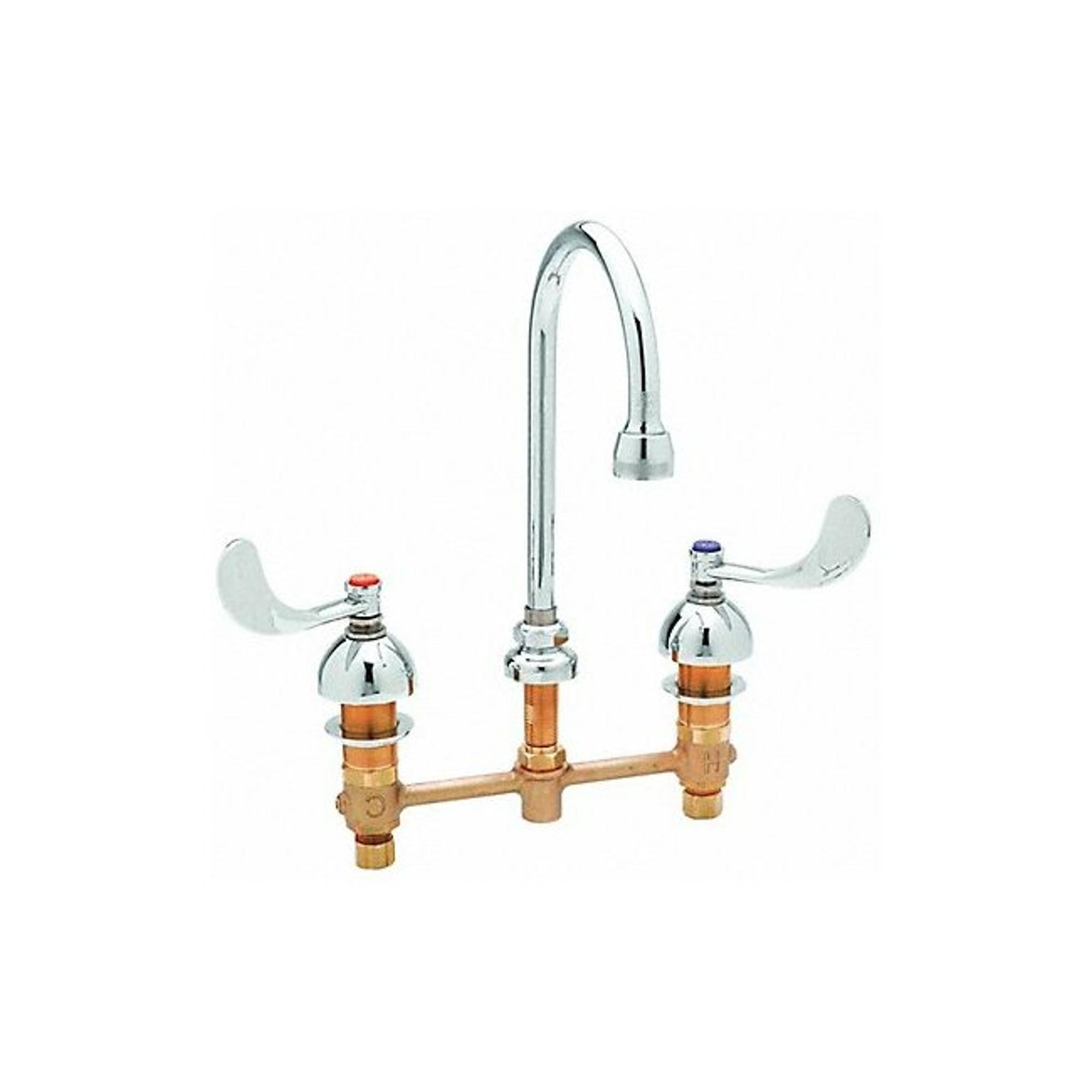 T&s Brass Gooseneck,Chrome,T&S,Brass,2.2gpm B-2866-04 - Walmart.com