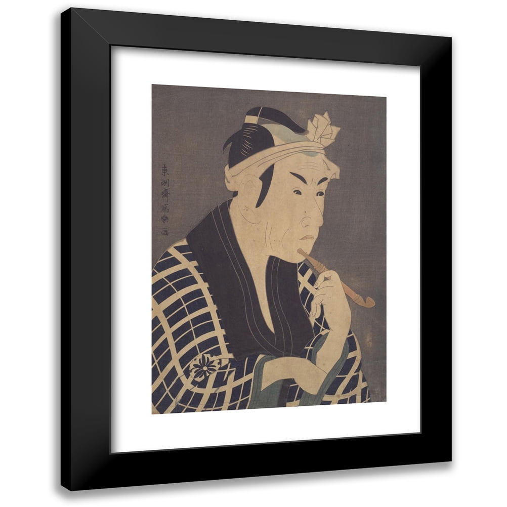Tōshūsai Sharaku 11x14 Black Modern Framed Museum Art Print Titled ...