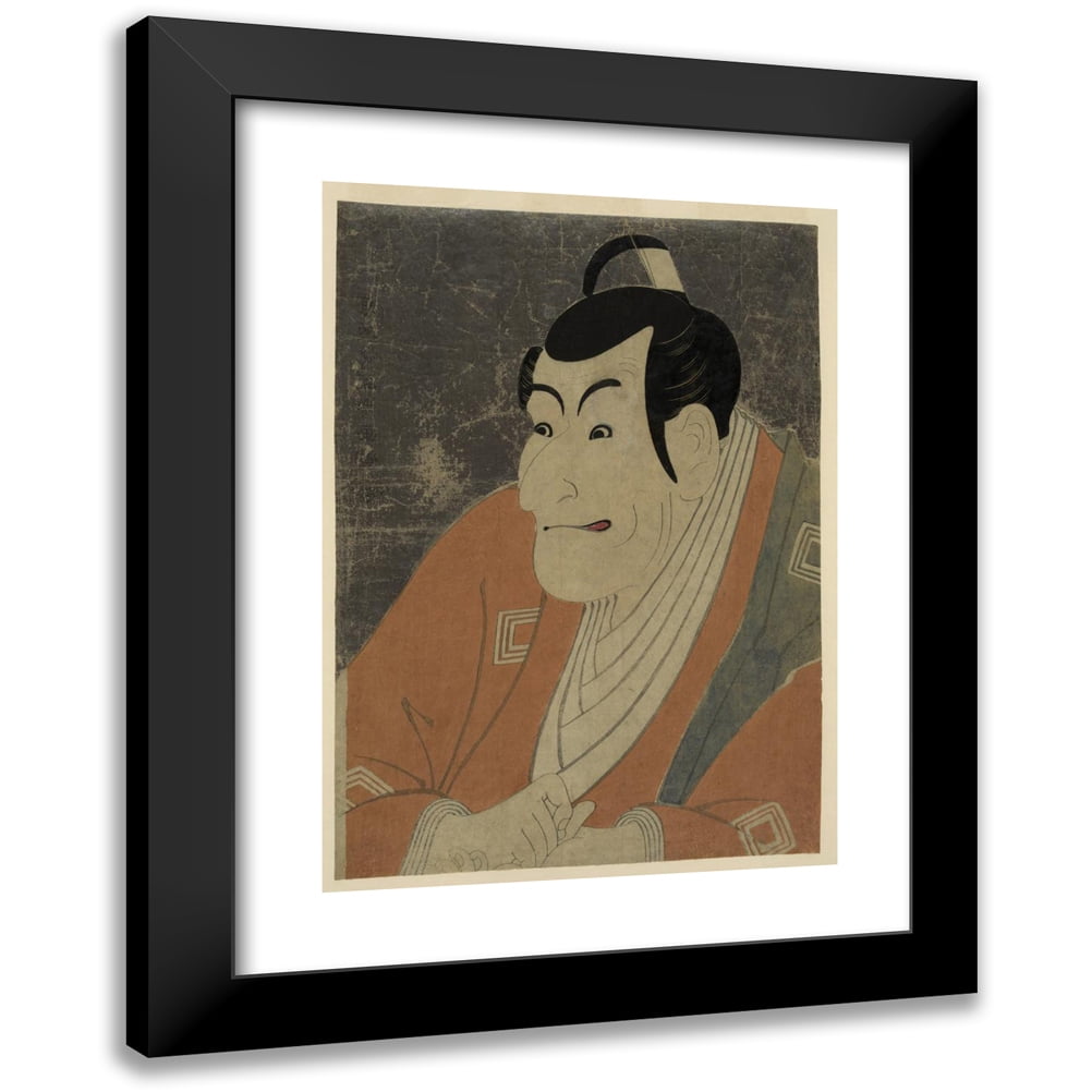 Tōshūsai Sharaku 14x18 Black Modern Framed Museum Art Print Titled ...