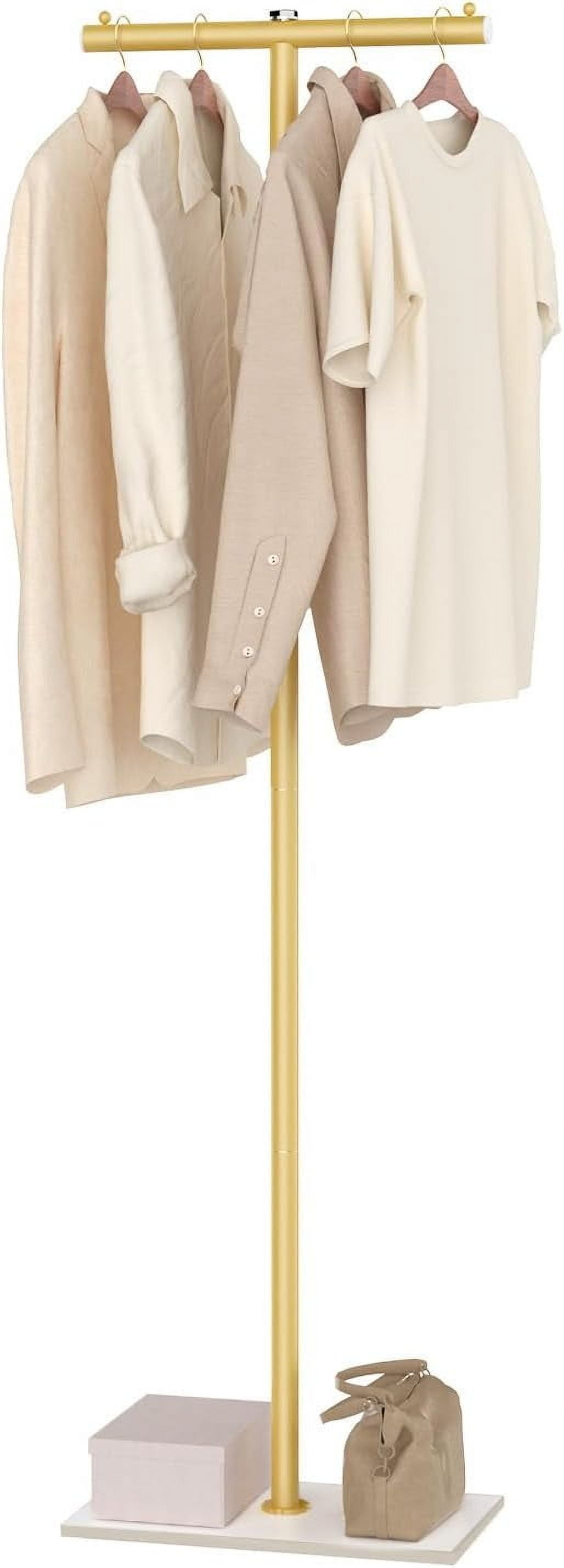 Coat Rack Freestanding, Modern Clothes Rack with Rock Slab Base, Heavy ...
