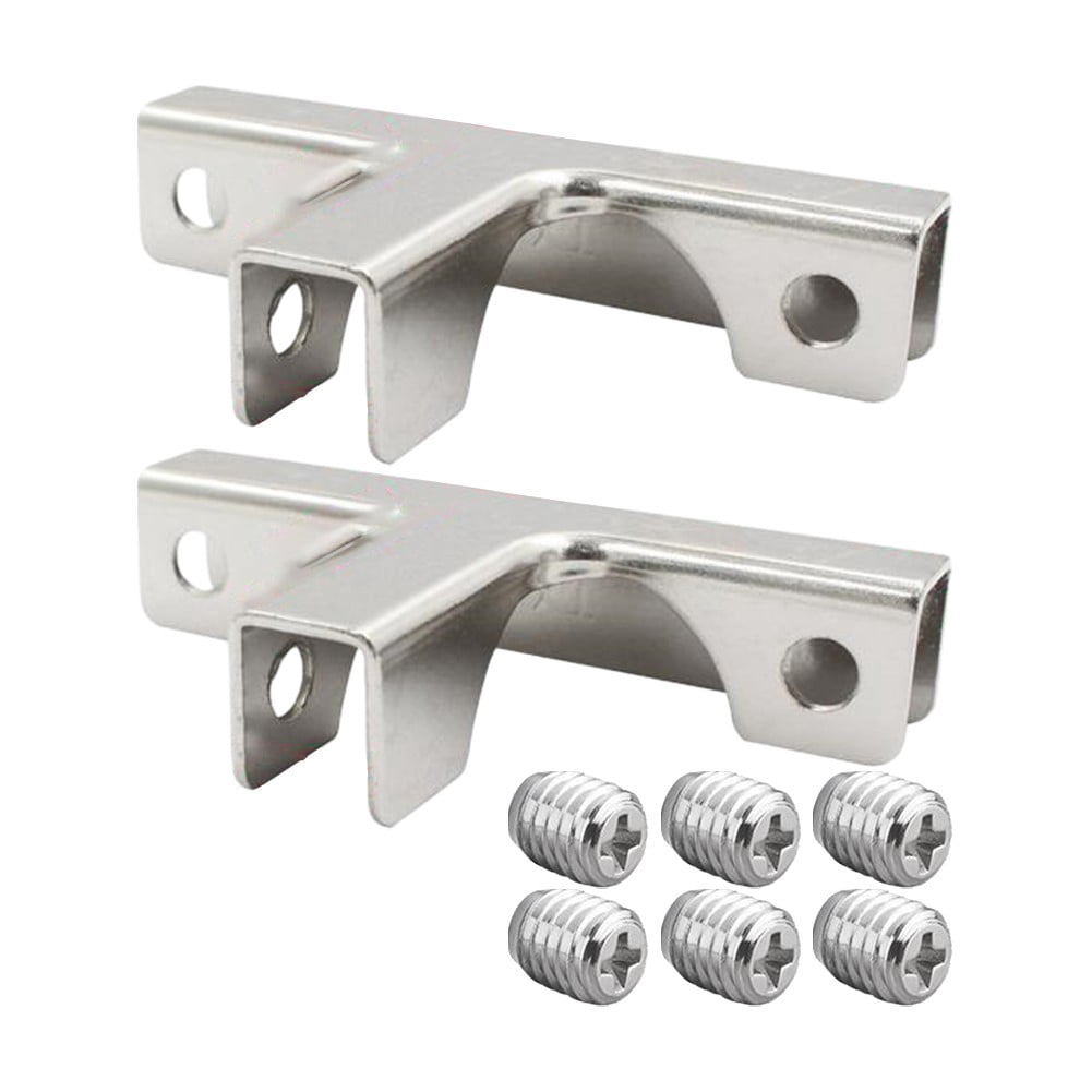 T-shaped Glass Fixing Clip 2pcs Stainless Steel T-Shaped Glass Clamp ...