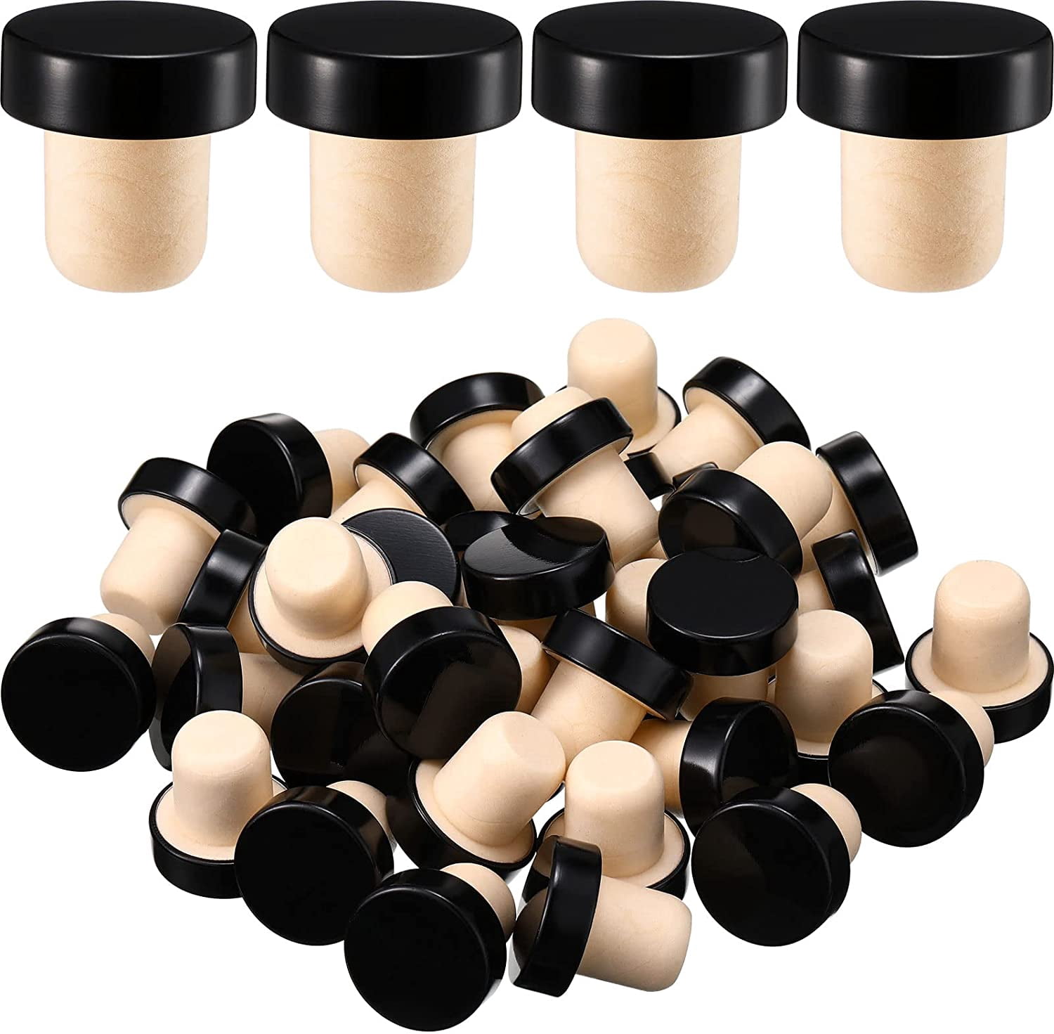 T-shaped Stopper Cork Wine Bottle Stoppers Reusable Wine Sealing Plug ...