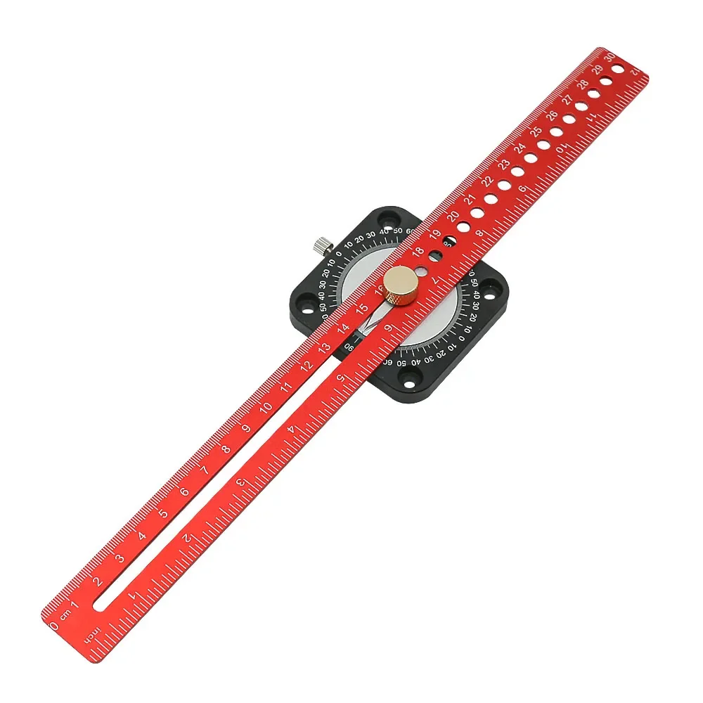 T-shaped marking line ruler, adjustable metal slide ruler, aluminum ...