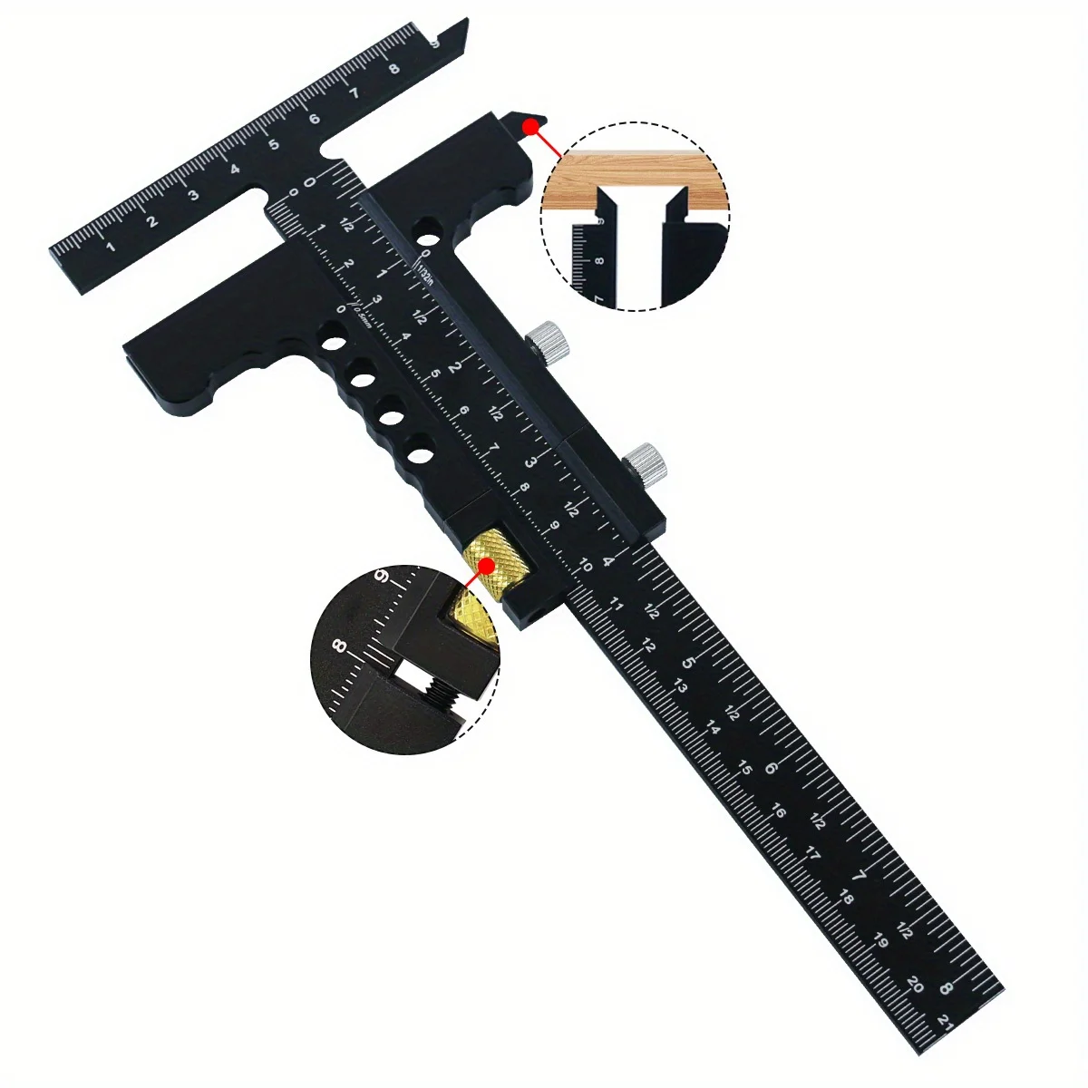 T-shaped right angle marking ruler, adjustable aluminum graffiti ...