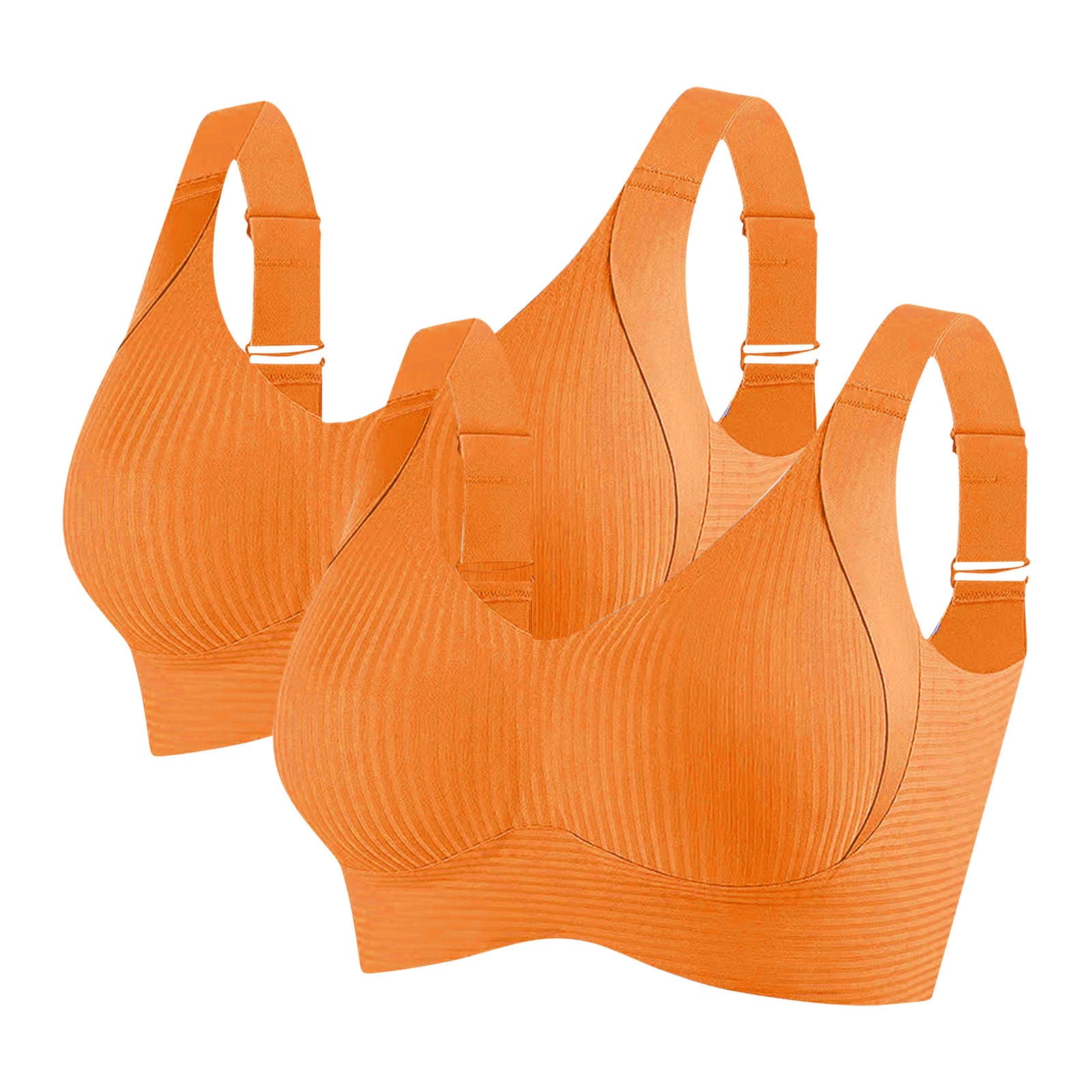 T-shirt Bras for Women Wireless Seamless Bras Full Coverage Padded Bra ...