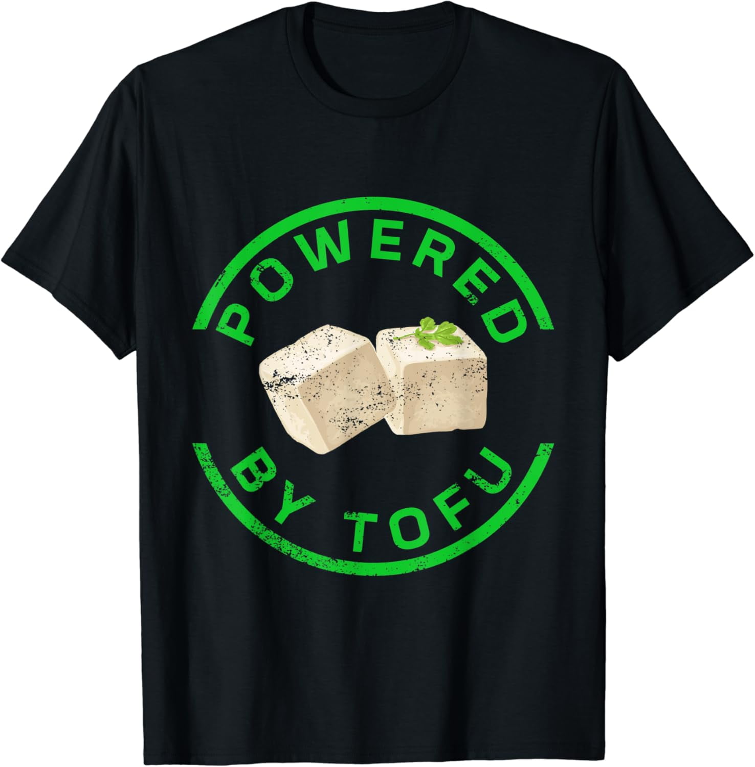 T-shirt Cute Tofu Vegan Meatless Vegetarian Powered by Tofu Costume T ...
