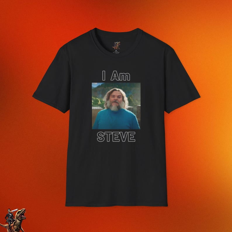 T-shirt Daily,I Am Steve, Minecraft Movie, Funny T-Shirt - Walmart.com